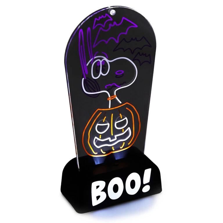 Popular Picks: Hallmark Peanuts® Snoopy Boo! Light-Up Sign Flying Off ...